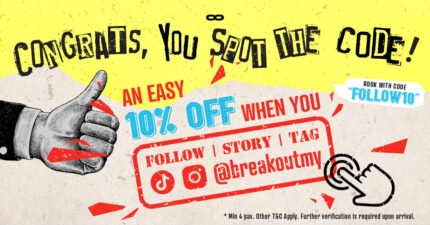 Book Your Breakout Escape Room Experience here