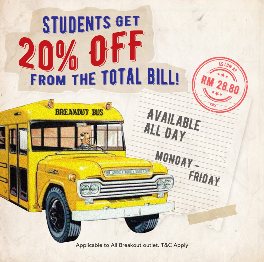 Breakout | Price Per Player | Student Price | Promotions